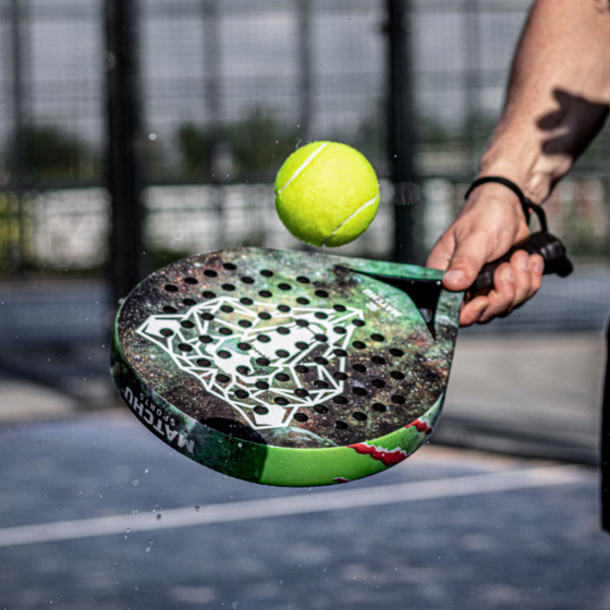 MATCHU SPORTS Padelracket Bear - Rund Form För Nybörjare Och Försvarare ...