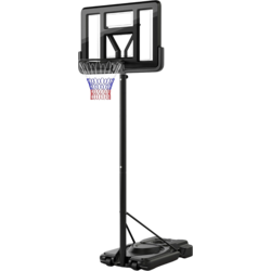 NORTHIX 170-305cm Height Adjustable Basketball Stand Outdoor Basketball ...