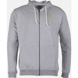 LIGHTNING BOLT Essential Fleece Heather Zip Hoodie på stadium.se